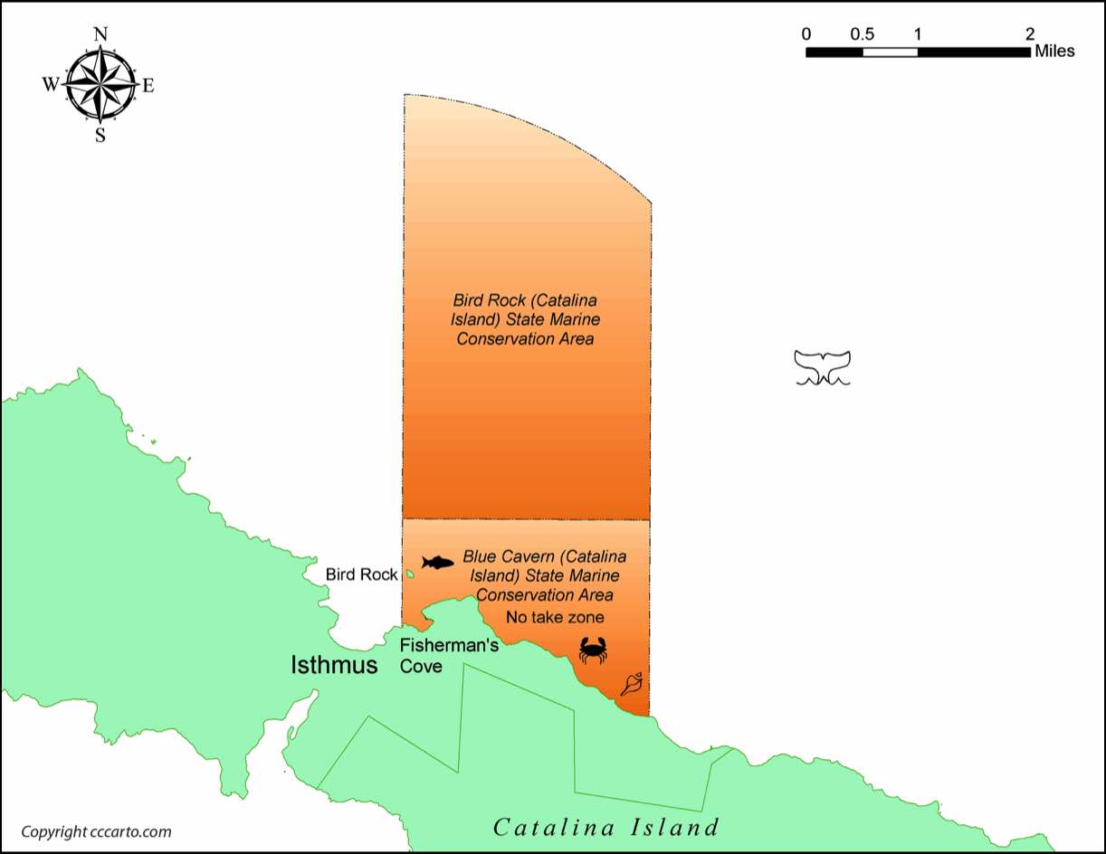 Catalina Island, CA Marine Protected Areas (MPA) Maps