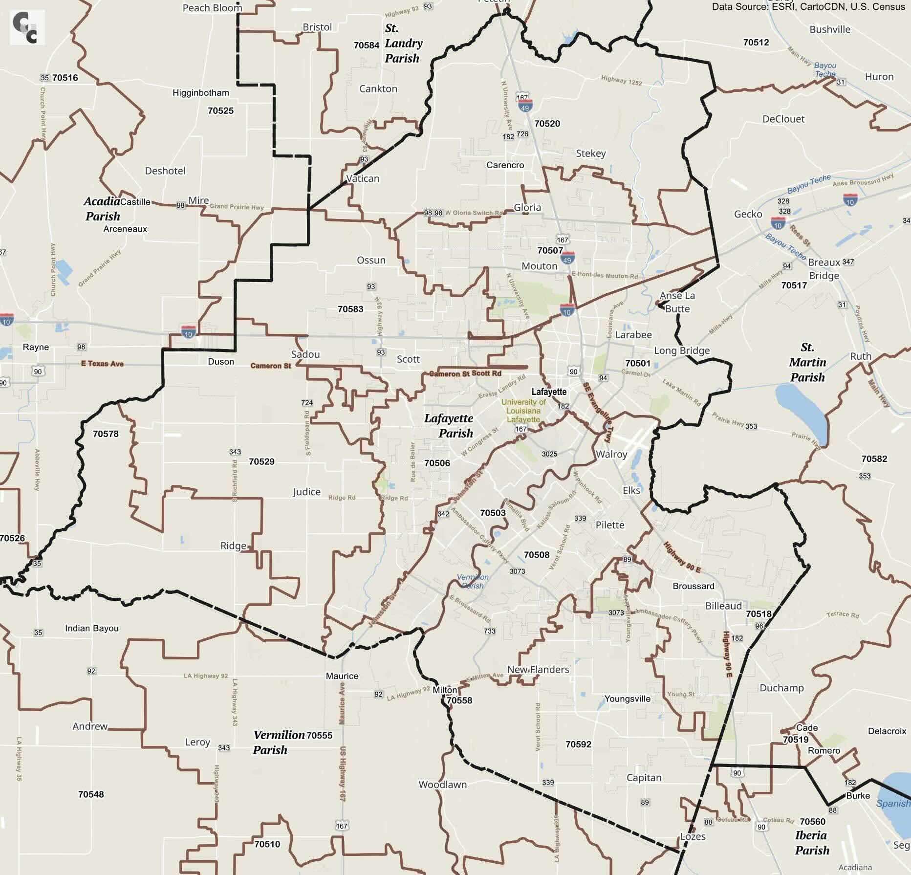 Broussard La Zip Code